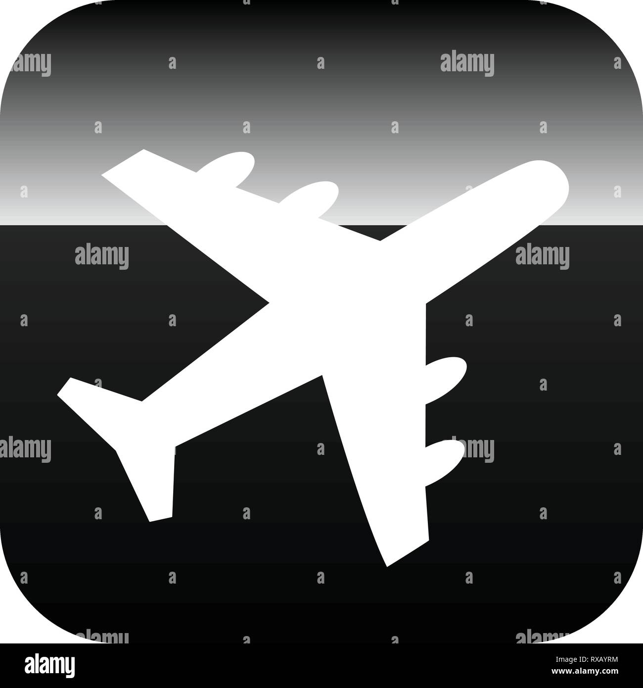 Airplane, airline, aircraft icon. Icon for flight themes Stock Vector ...