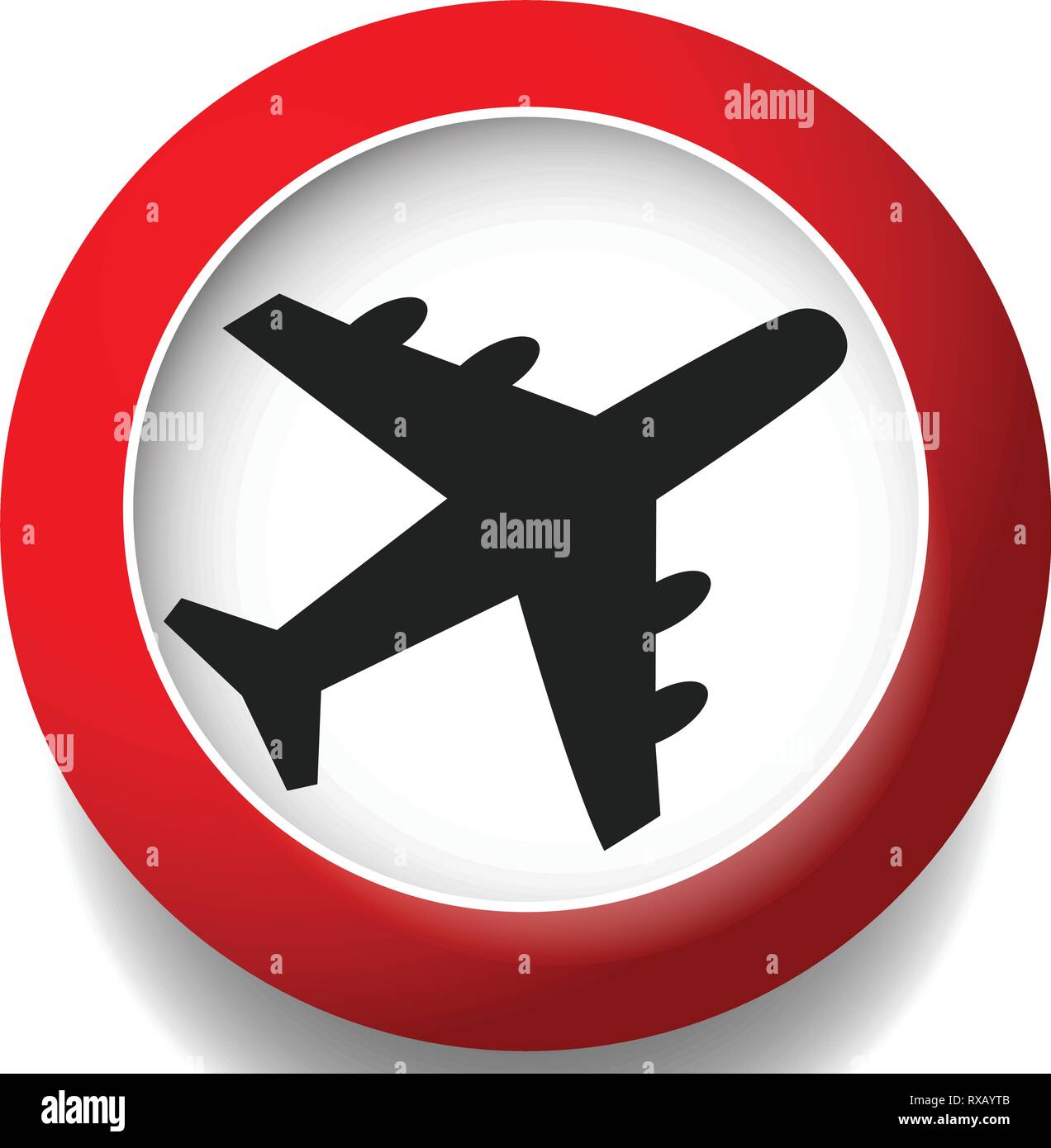 Airplane, airline, aircraft icon. Icon for flight themes Stock Vector ...
