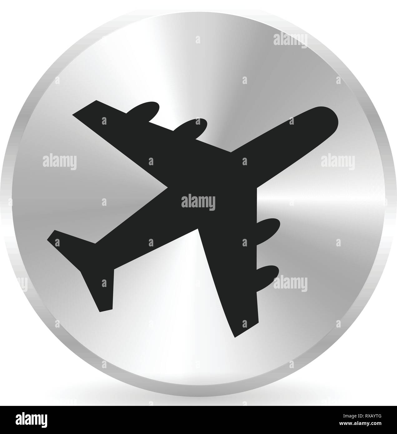 Airplane, airline, aircraft icon. Icon for flight themes Stock Vector ...