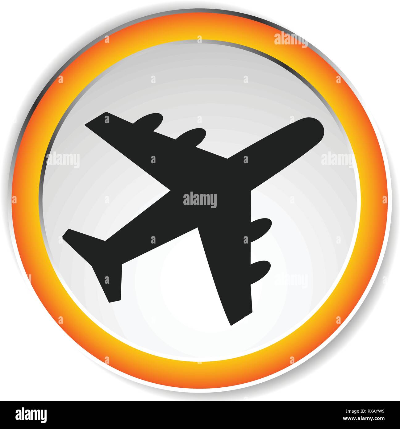 Airplane, airline, aircraft icon. Icon for flight themes Stock Vector ...