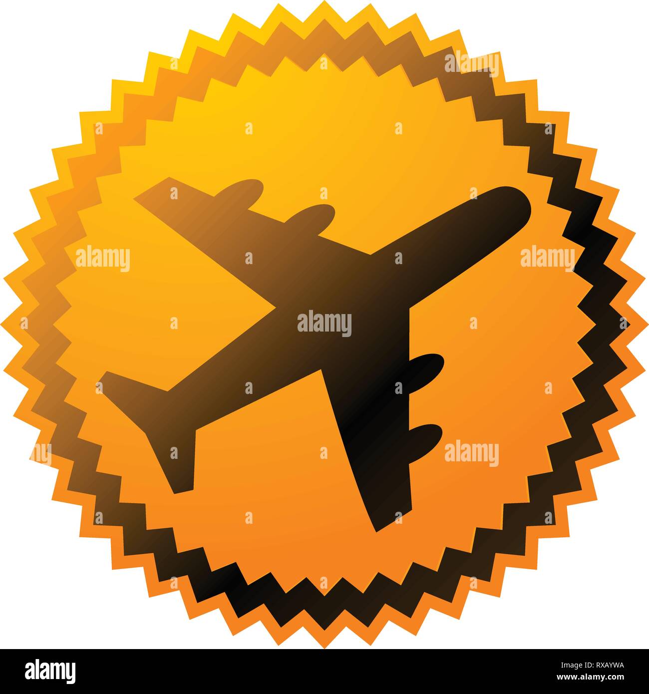 Airplane, airline, aircraft icon. Icon for flight themes Stock Vector ...