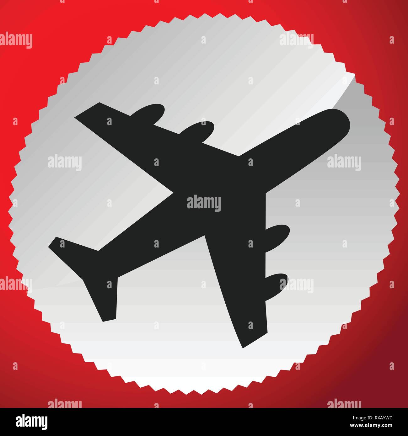 Airplane, airline, aircraft icon. Icon for flight themes Stock Vector ...