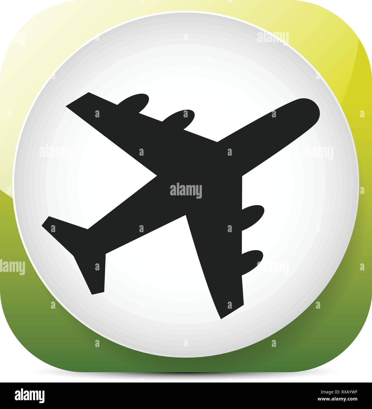 Airplane, airline, aircraft icon. Icon for flight themes Stock Vector ...