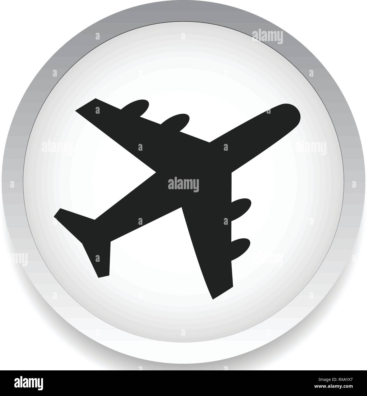 Airplane, airline, aircraft icon. Icon for flight themes Stock Vector ...