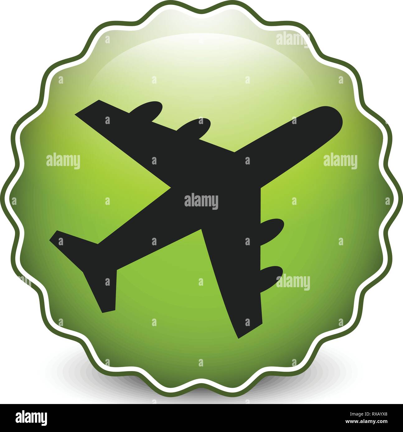 Airplane, airline, aircraft icon. Icon for flight themes Stock Vector ...