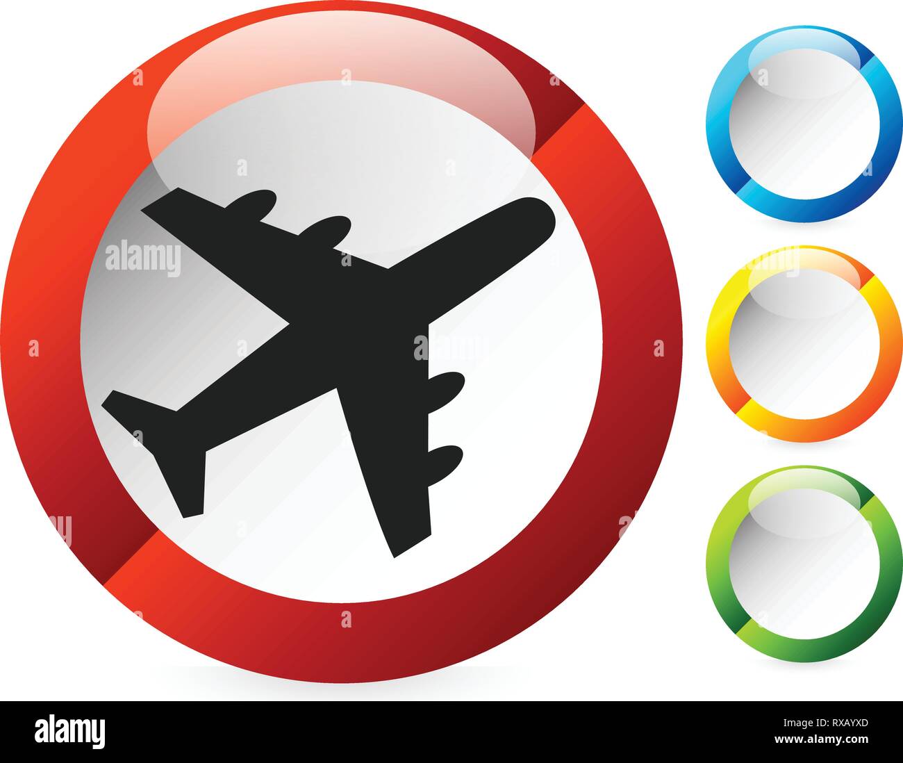 Airplane, airline, aircraft icon. Icon for flight themes Stock Vector ...