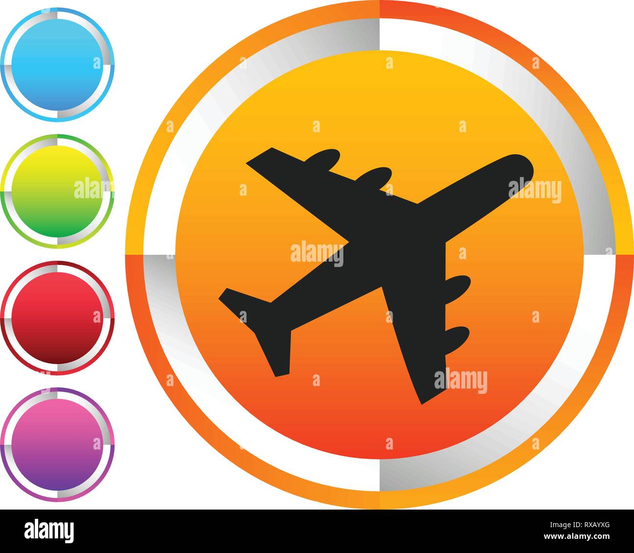 Airplane, airline, aircraft icon. Icon for flight themes Stock Vector ...