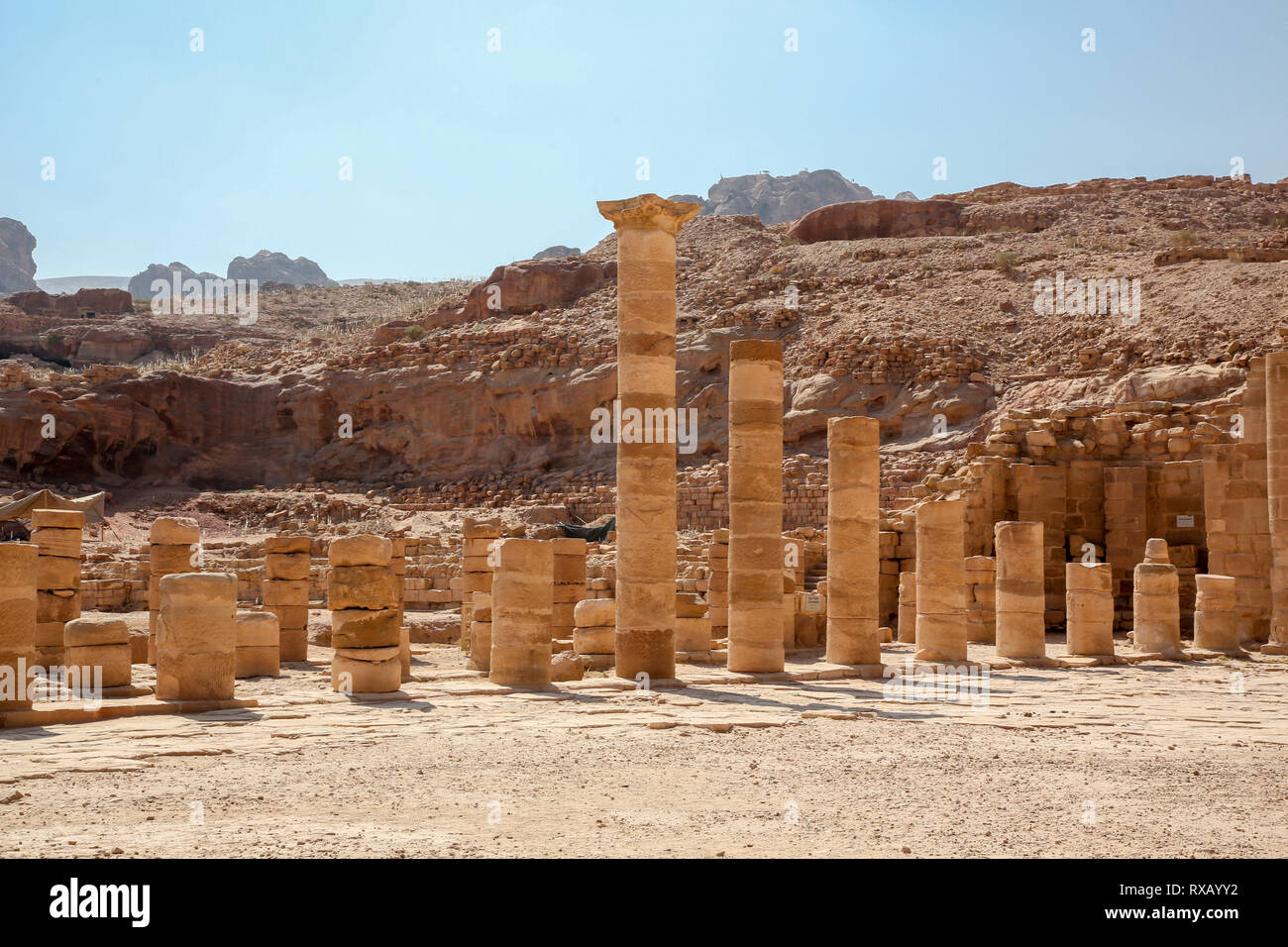 Petra Great Temple, Petra, Jordan Stock Photo - Alamy