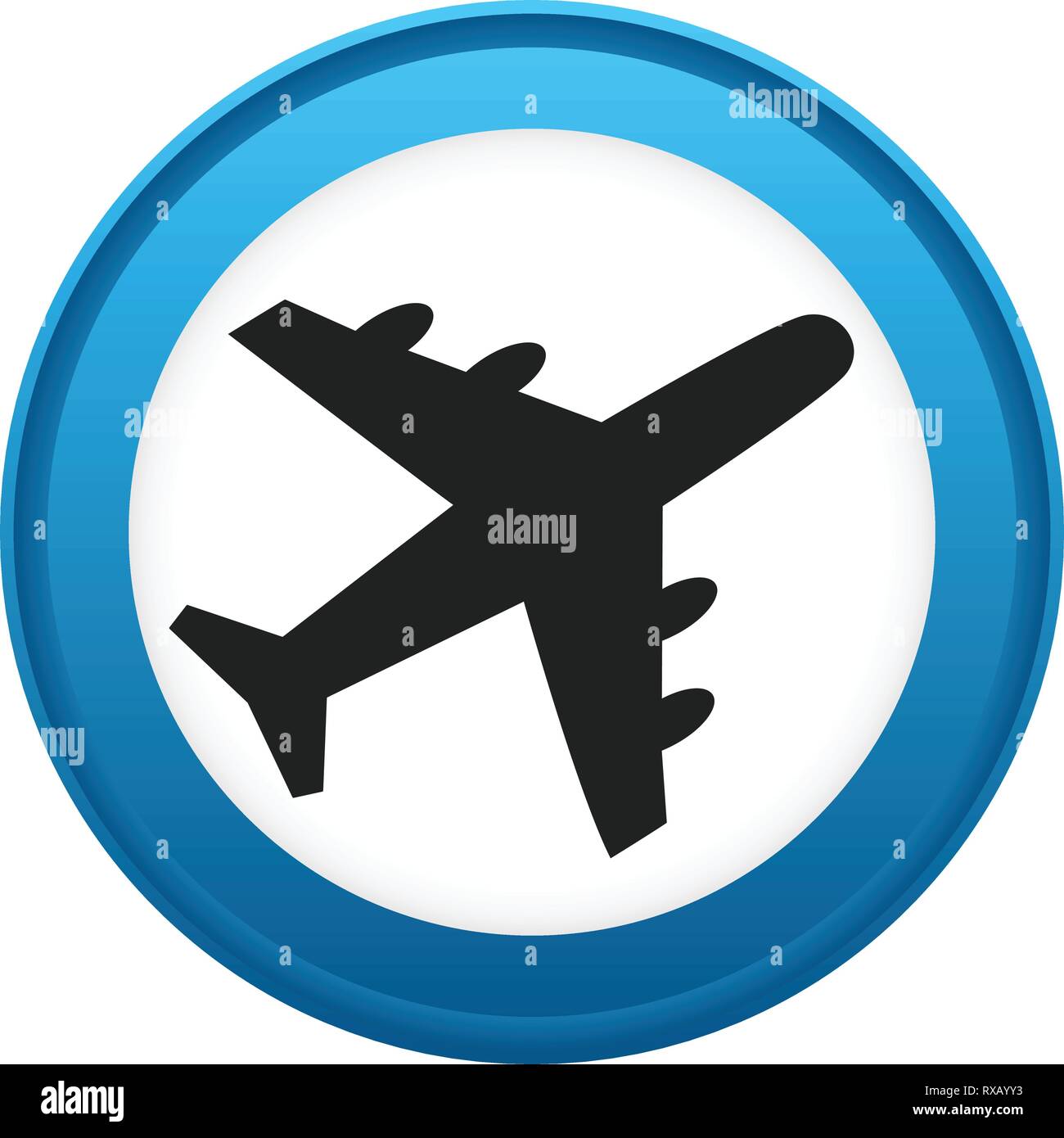 Airplane, airline, aircraft icon. Icon for flight themes Stock Vector ...