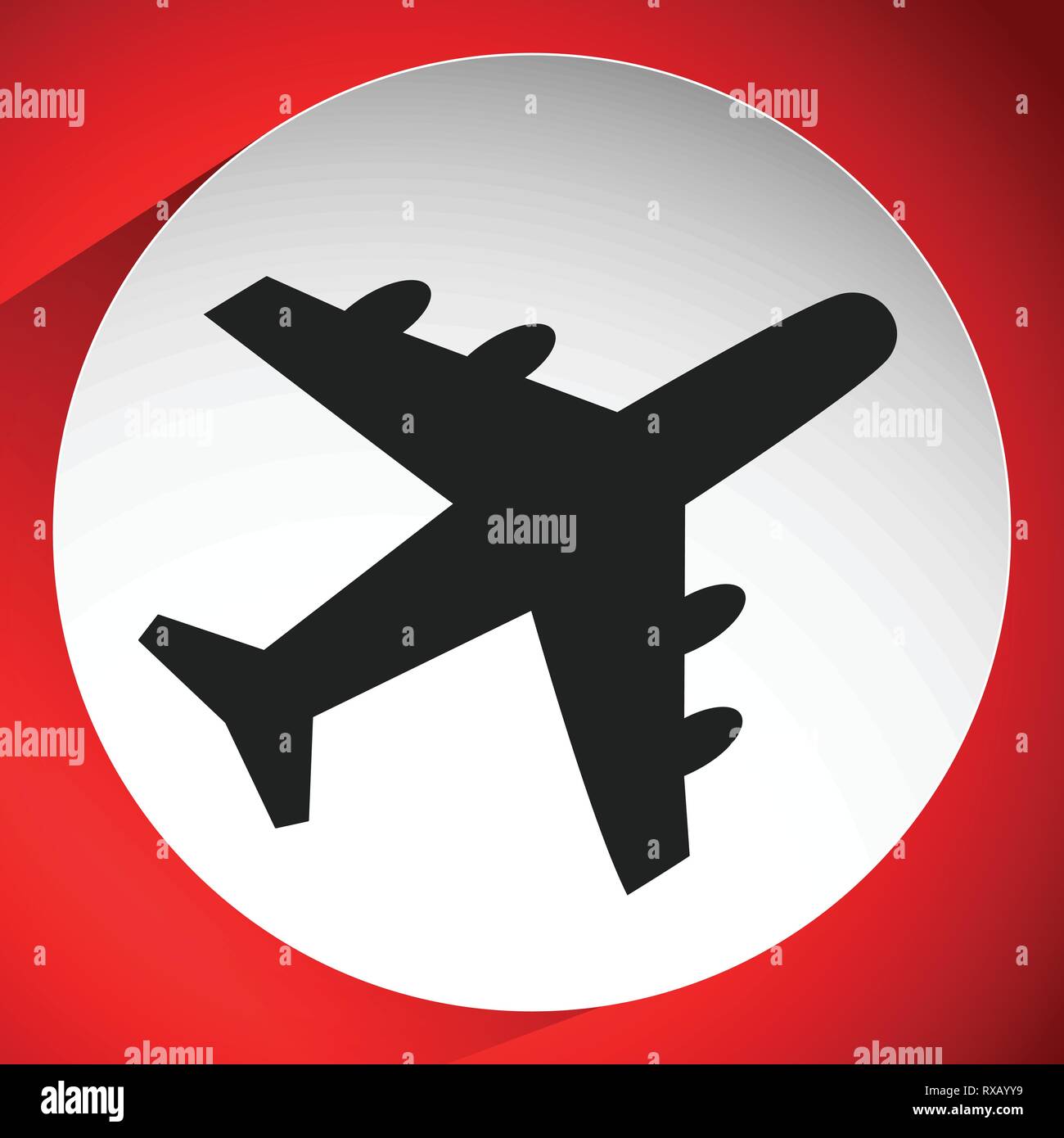 Airplane, airline, aircraft icon. Icon for flight themes Stock Vector ...