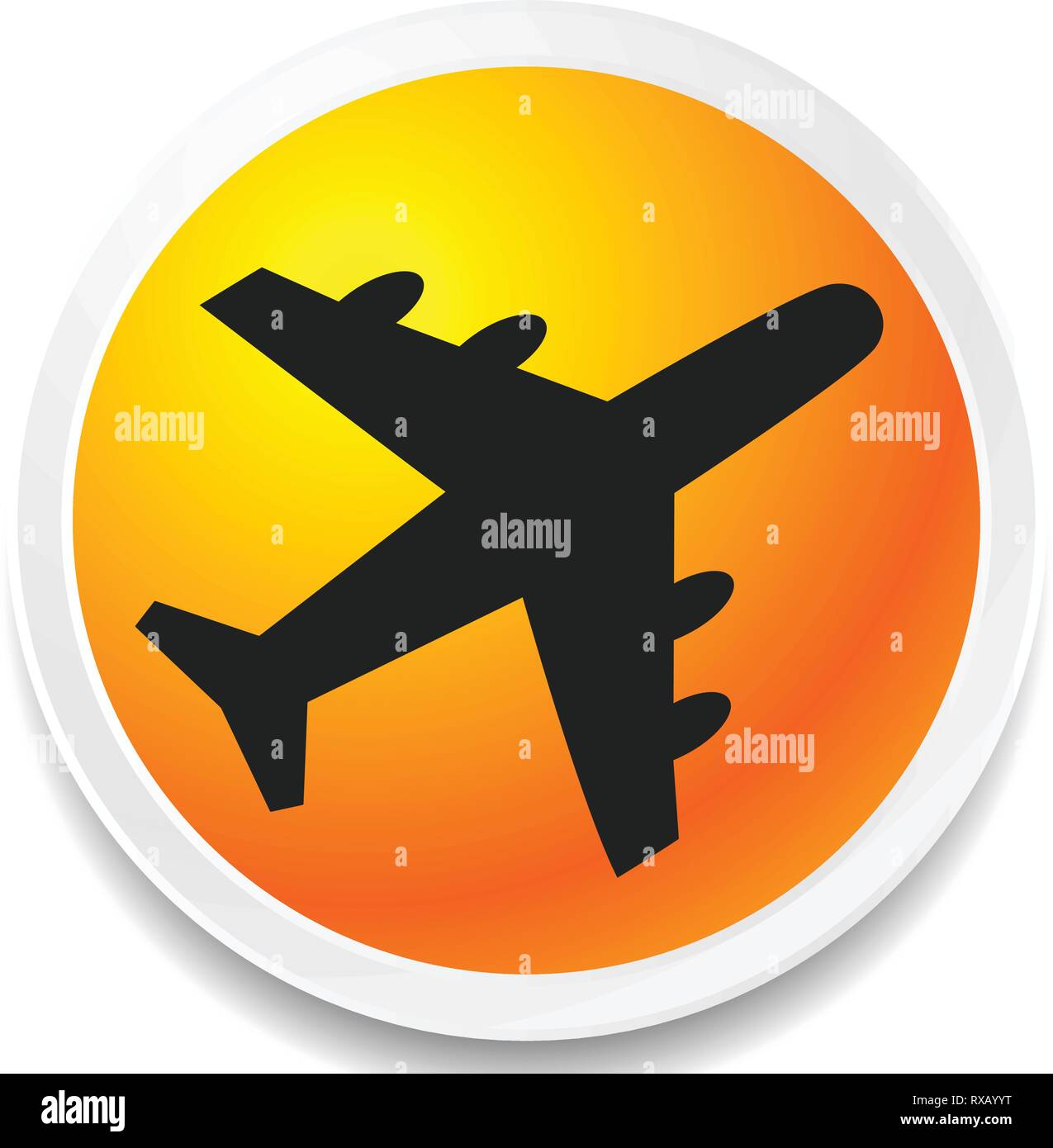Airplane, airline, aircraft icon. Icon for flight themes Stock Vector ...