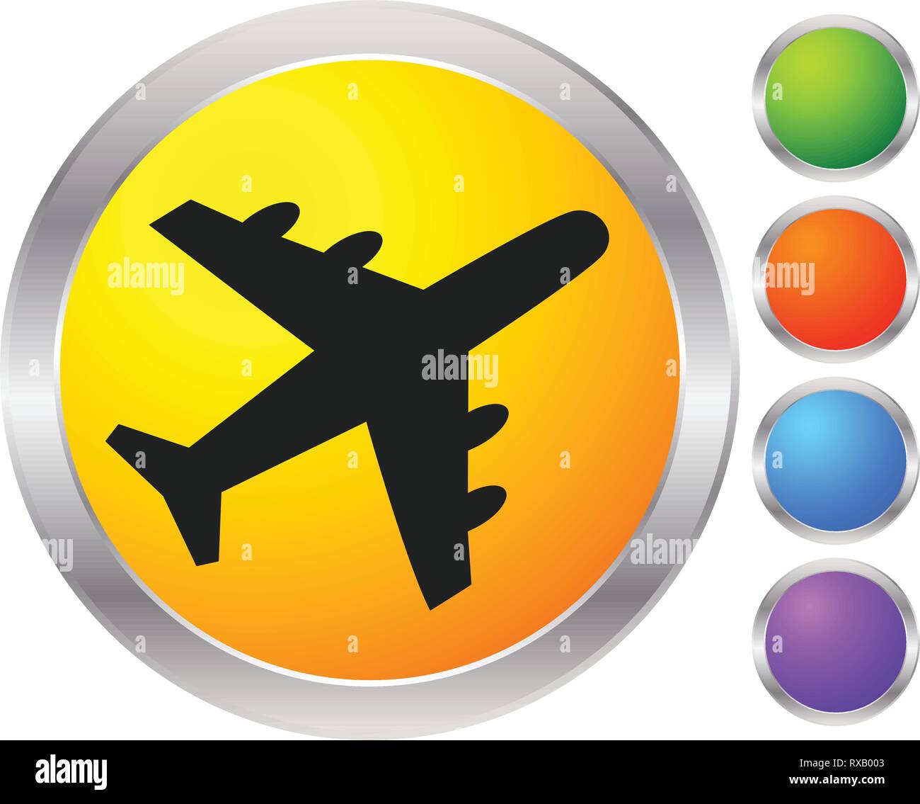 Airplane, airline, aircraft icon. Icon for flight themes Stock Vector ...