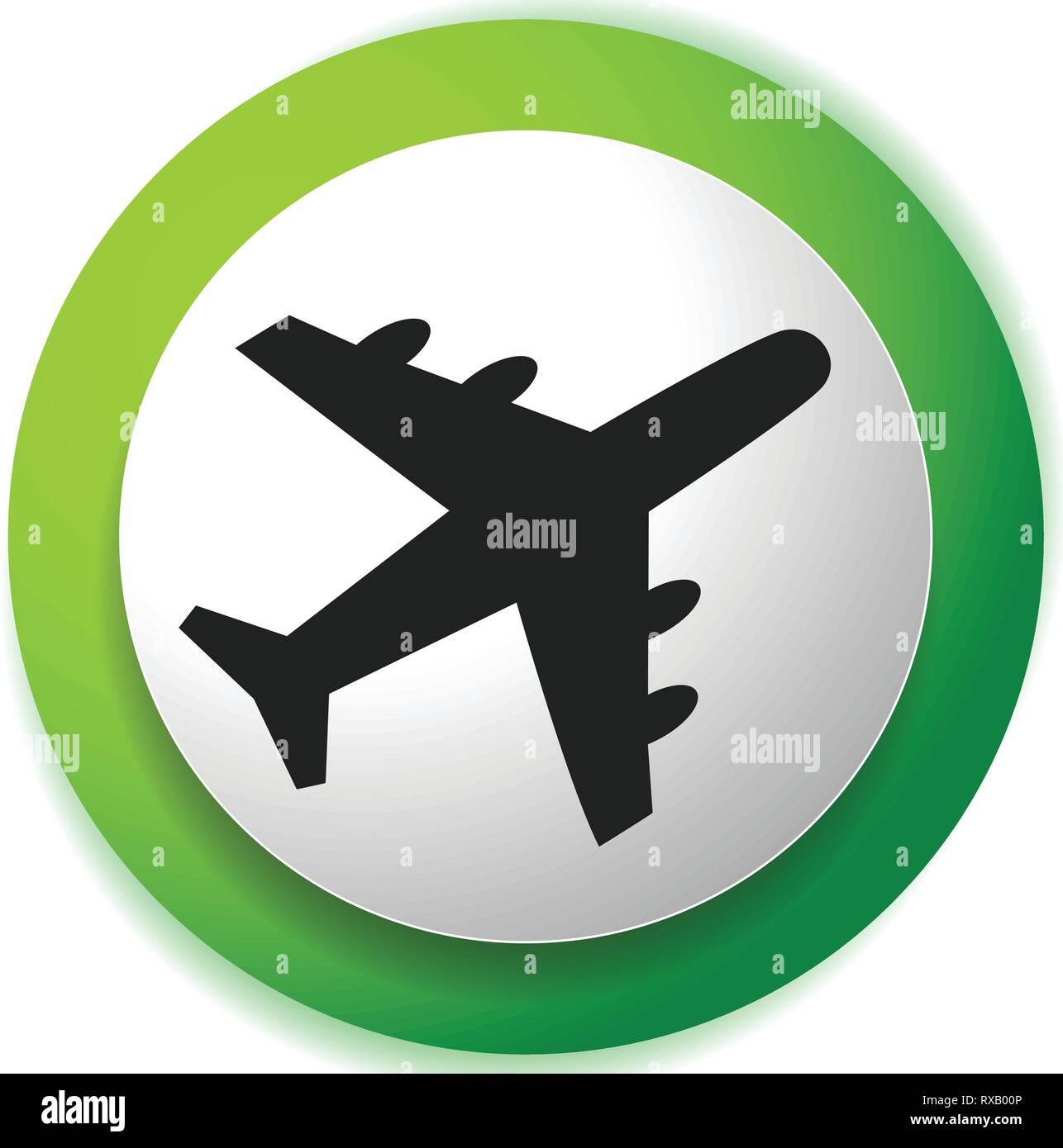 Airplane, airline, aircraft icon. Icon for flight themes Stock Vector ...