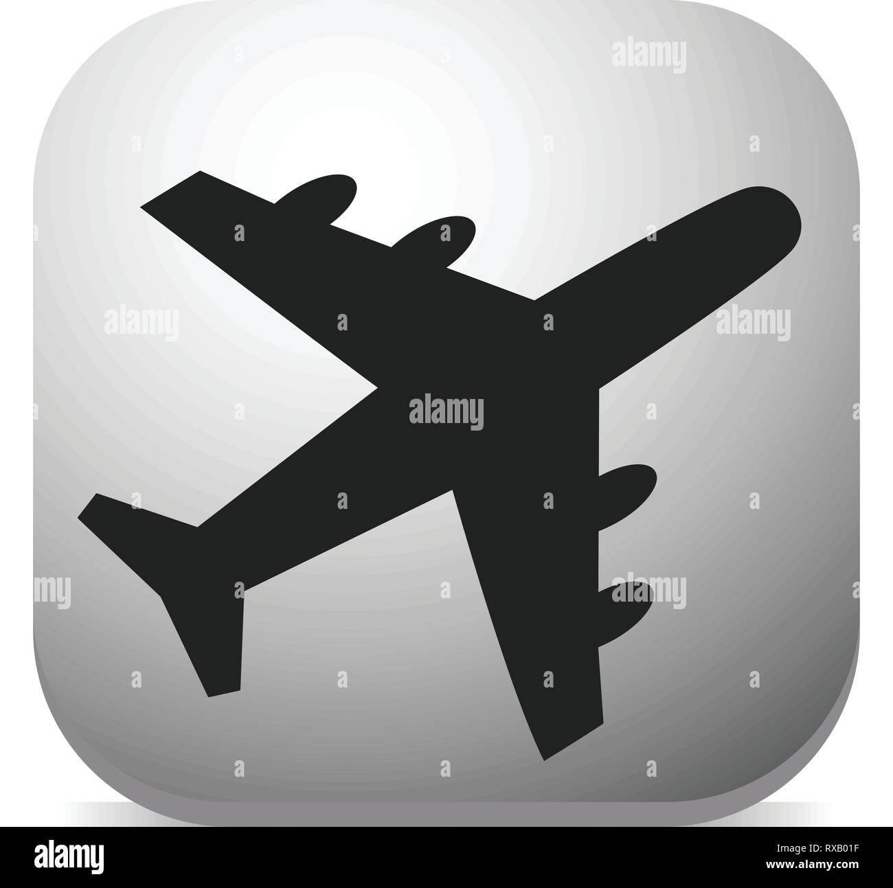 Airplane, airline, aircraft icon. Icon for flight themes Stock Vector ...