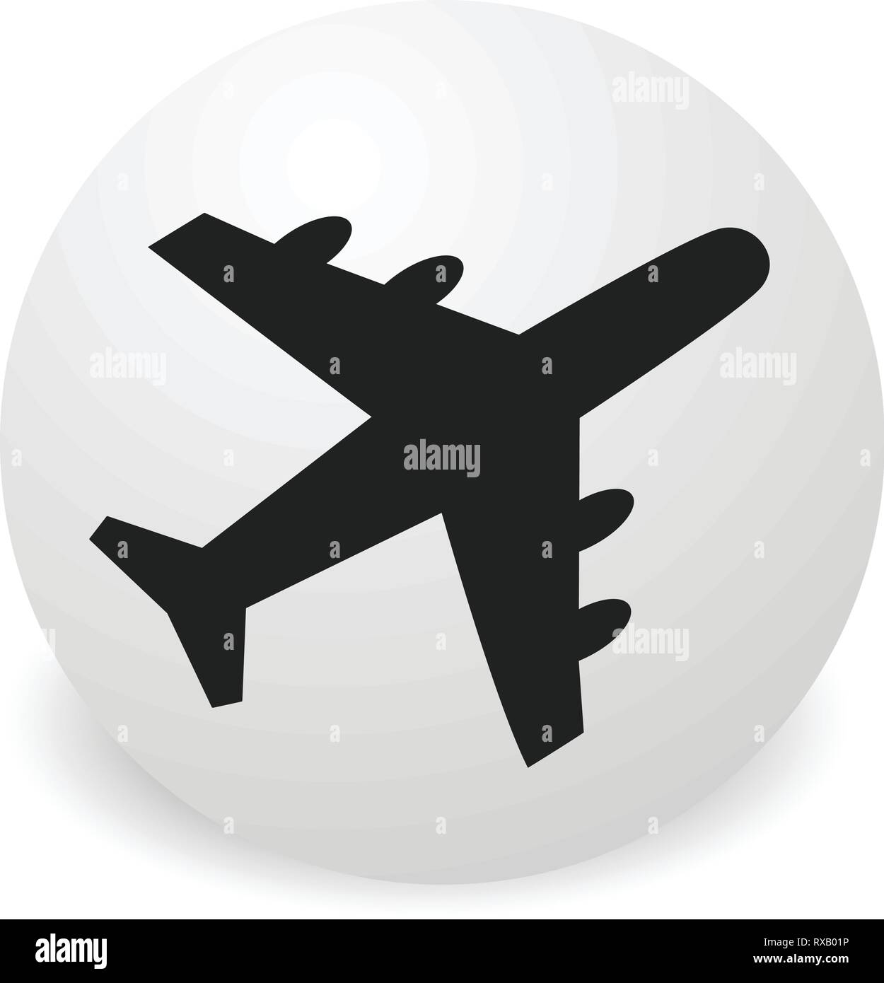Airplane, airline, aircraft icon. Icon for flight themes Stock Vector ...