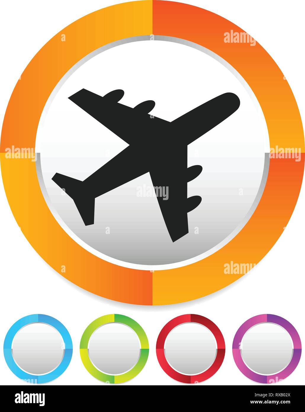 Airplane, airline, aircraft icon. Icon for flight themes Stock Vector ...