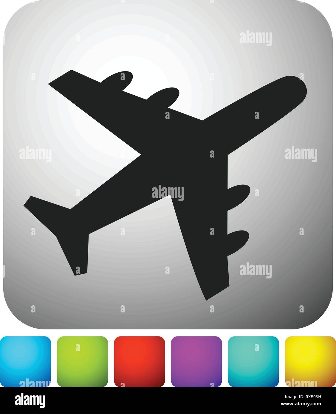 Airplane, airline, aircraft icon. Icon for flight themes Stock Vector ...