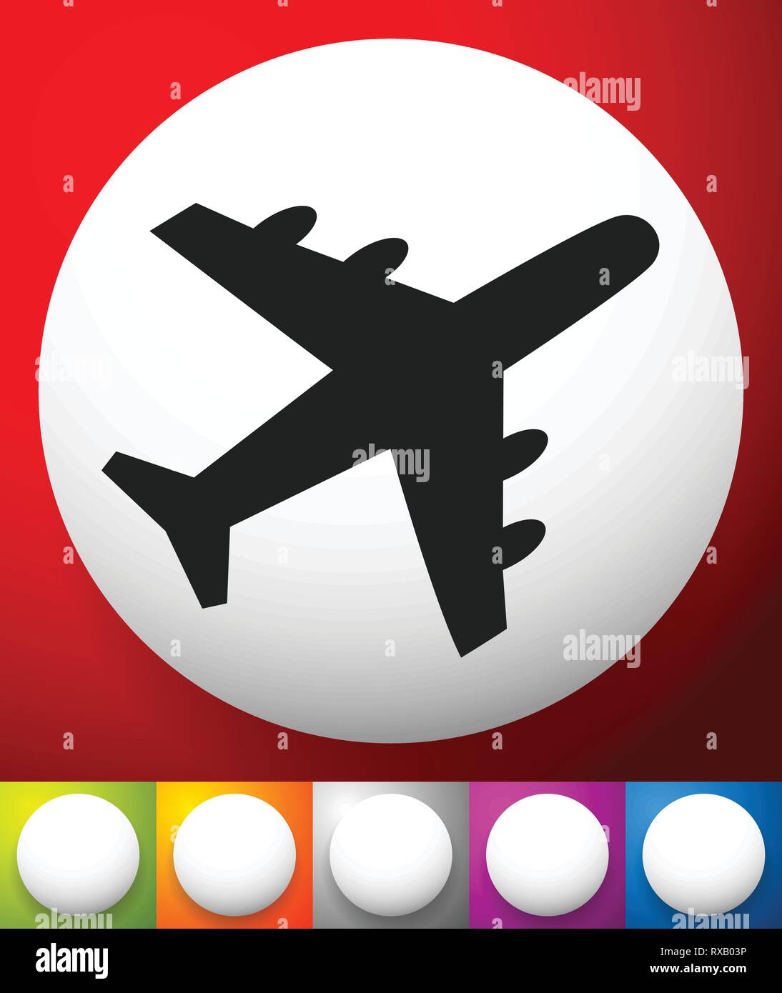 Airplane, airline, aircraft icon. Icon for flight themes Stock Vector ...