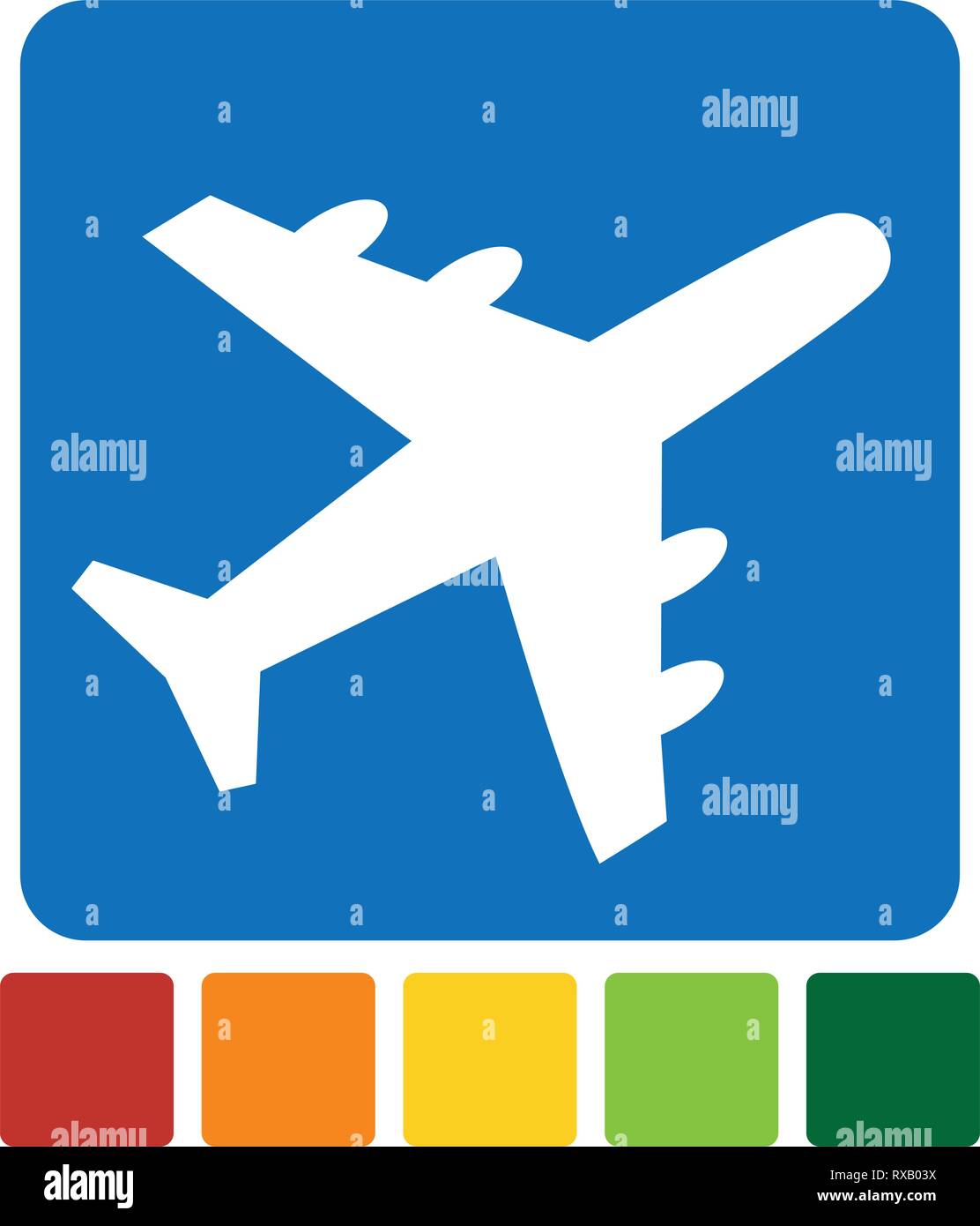 Airplane, airline, aircraft icon. Icon for flight themes Stock Vector ...