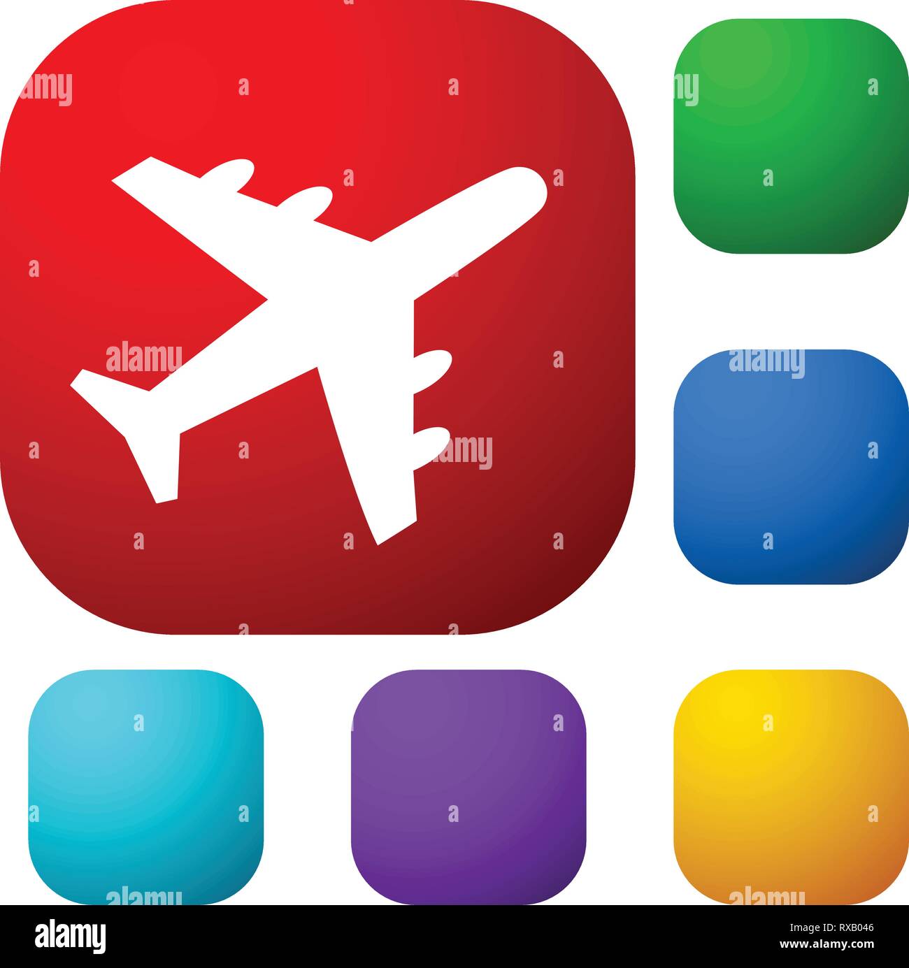 Airplane, airline, aircraft icon. Icon for flight themes Stock Vector ...