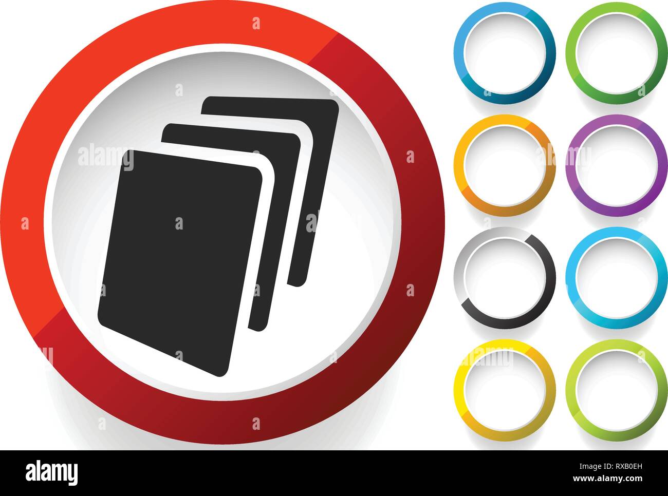 Sheets icon, Sheets of paper or other material Stock Vector Image & Art ...