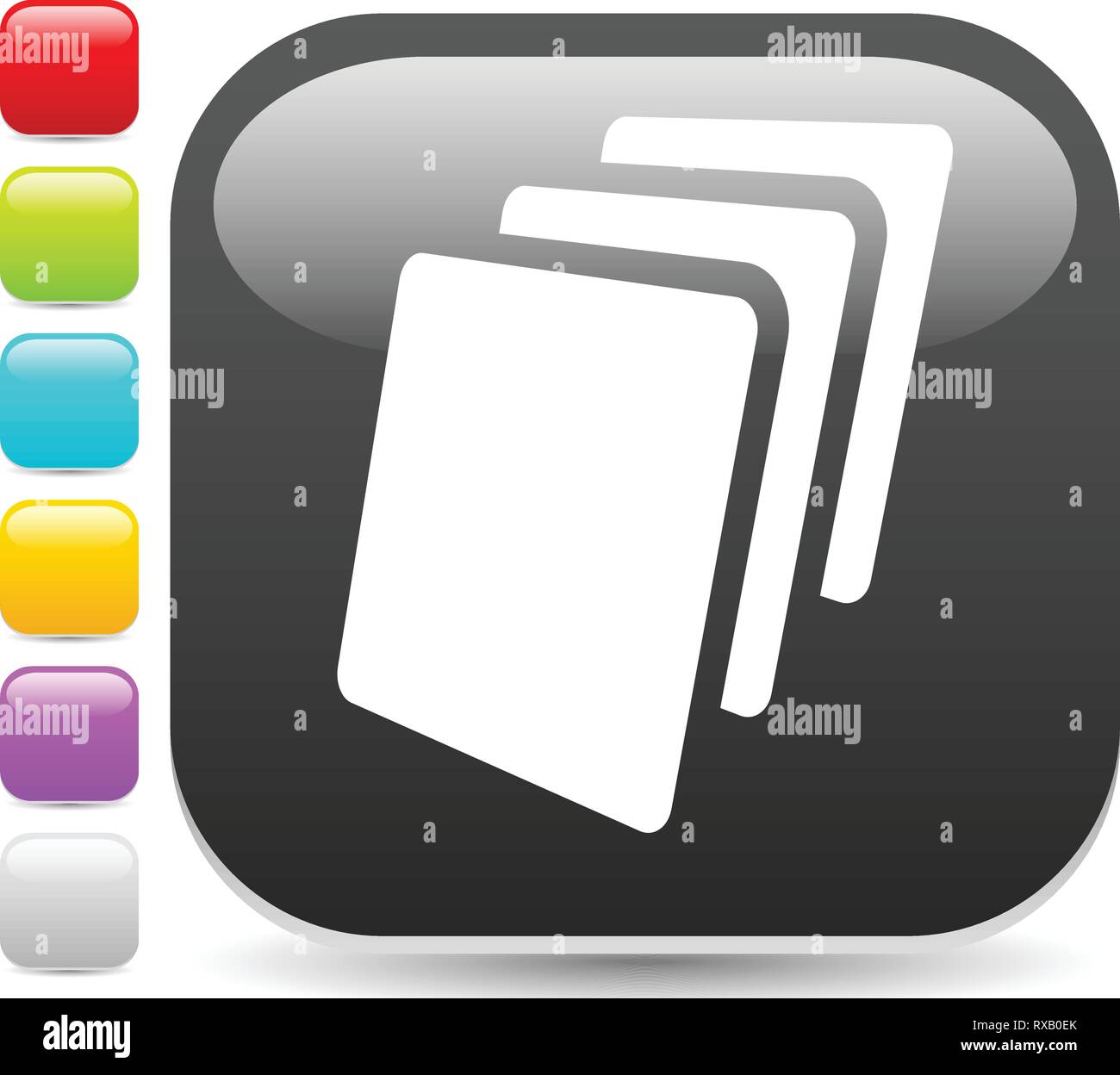Printer with print and paper sheets Stock Vector Images - Alamy