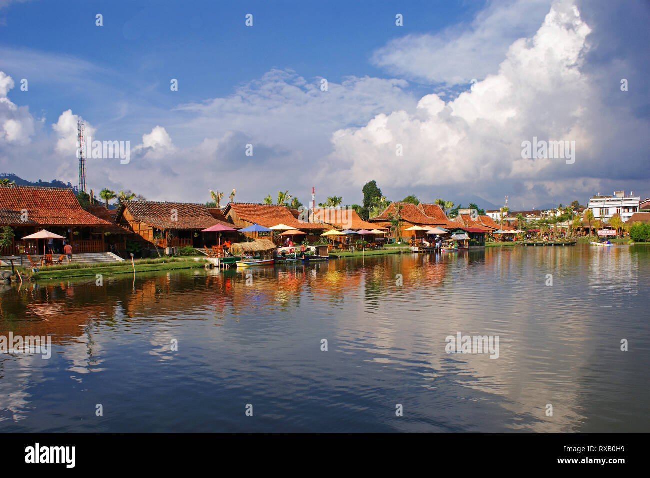 Situ Umar Lake, Floating Market, Lembang, Bandung, Indonesia Stock ...