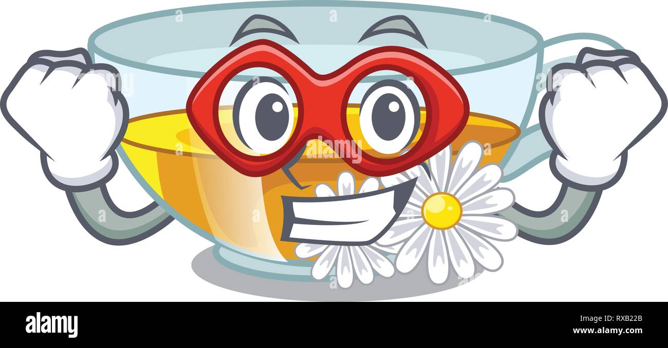 Super hero chamomile tea in the character bottles Stock Vector Image ...