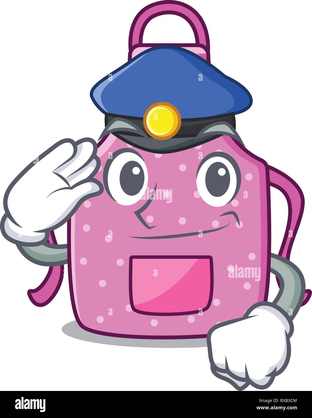 Police kitchen apron isolated the with cartoon Stock Vector Image & Art ...