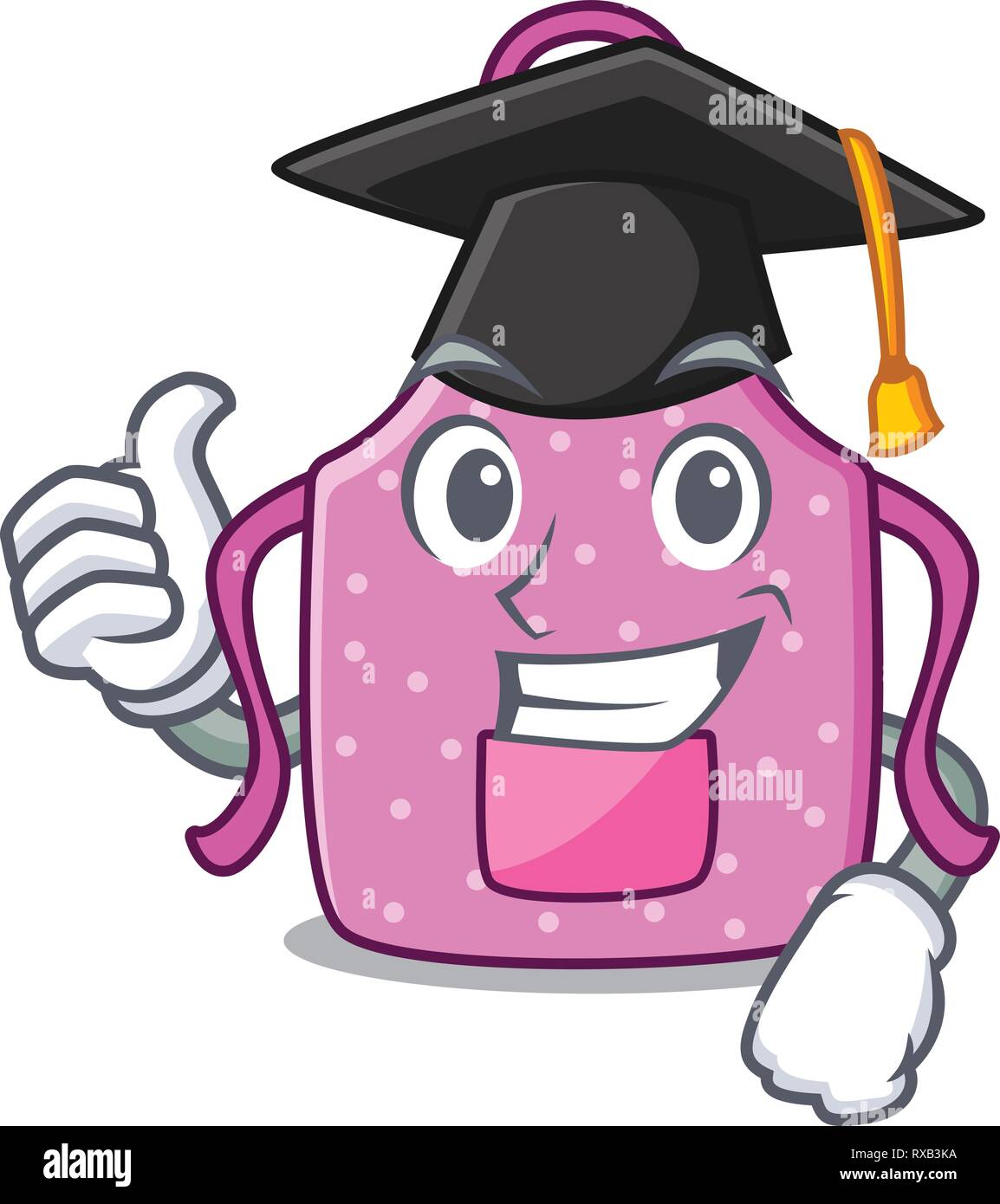Graduation kitchen apron in the mascot room Stock Vector Image & Art ...