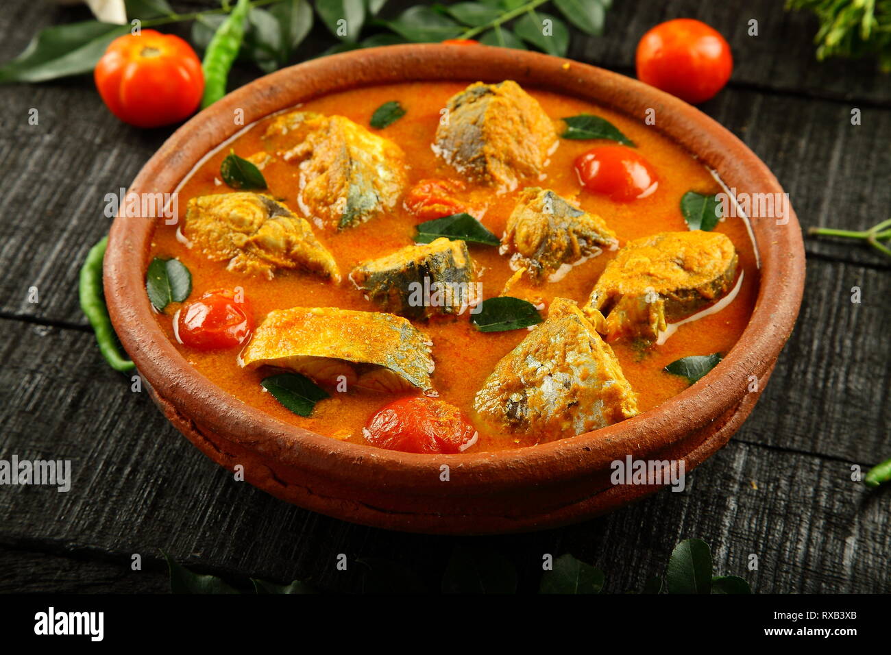 Delicious traditional fish curry from Kerala cuisine Stock Photo - Alamy