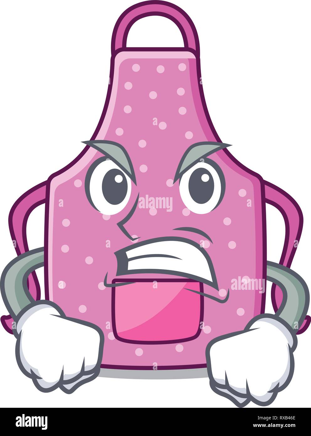 Angry kitchen aprons in the shape characters Stock Vector Image & Art ...