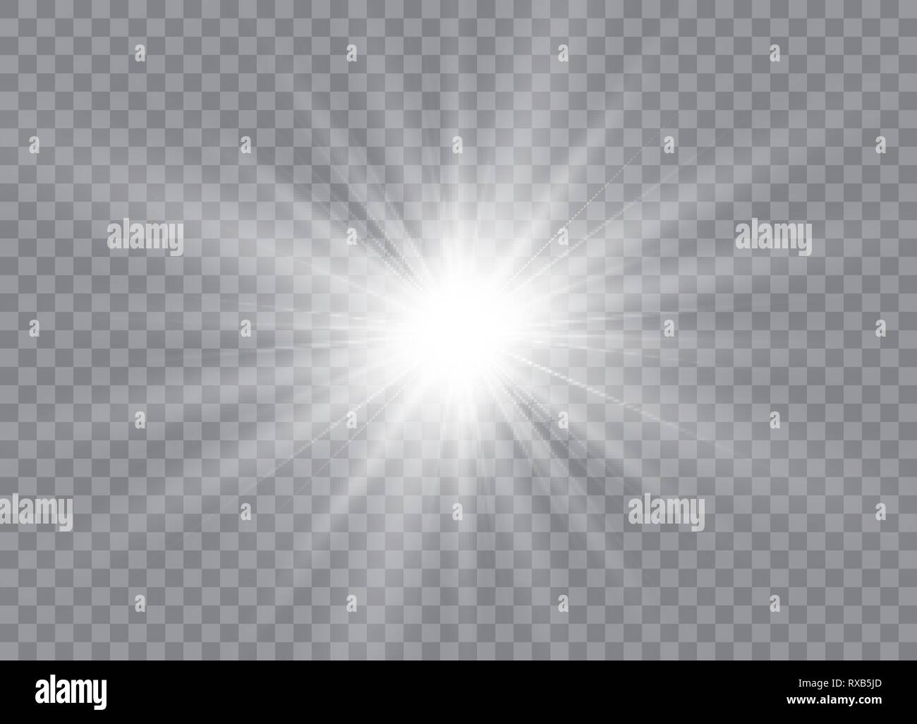 Glow light effect. Star burst with sparkles. Sun. Vector illustration ...