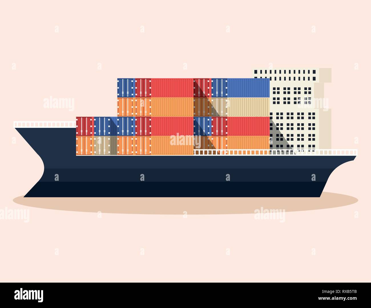 Carry shipping containers Stock Vector Images - Alamy