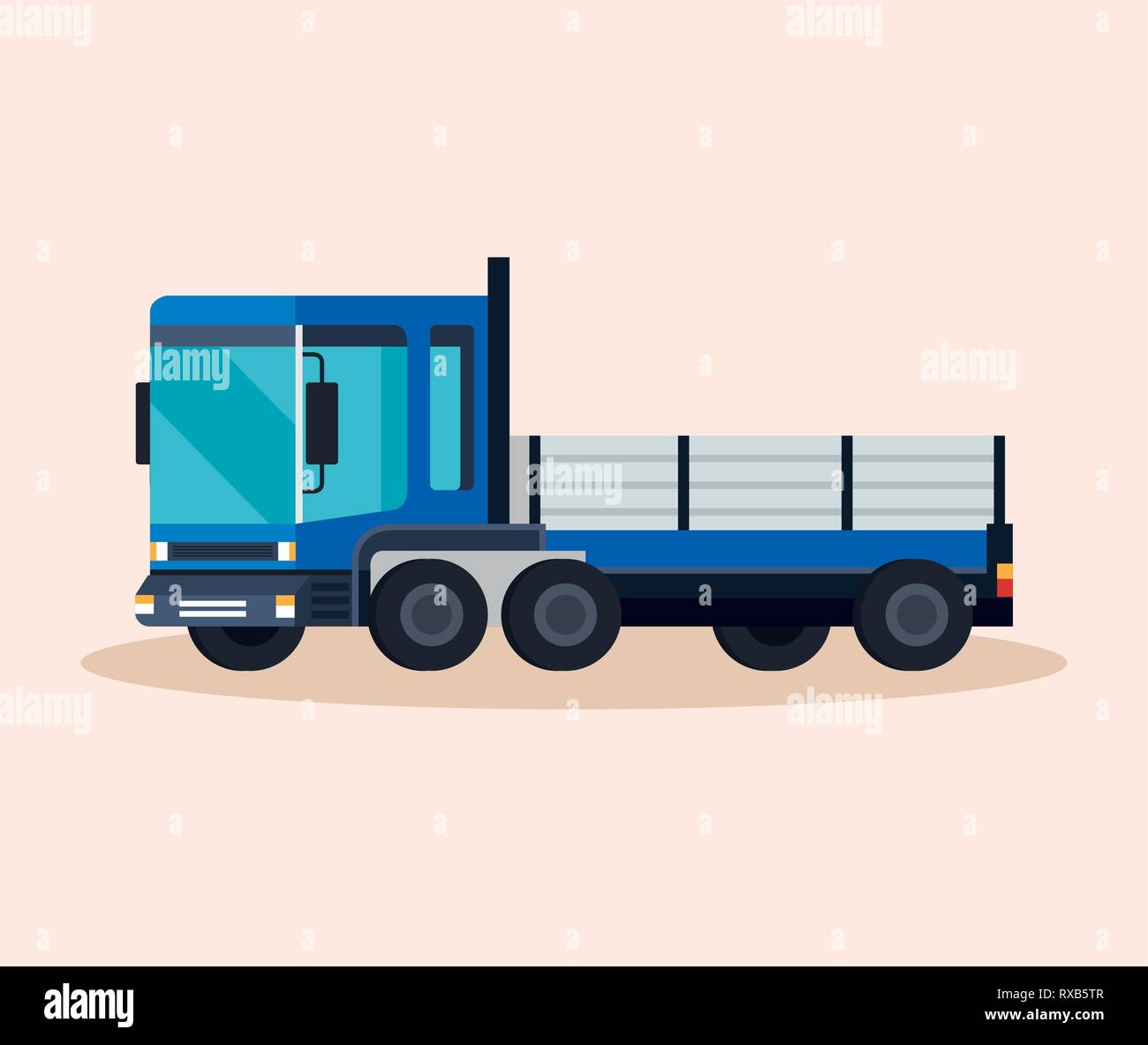 delivery service truck vehicle Stock Vector Image & Art - Alamy