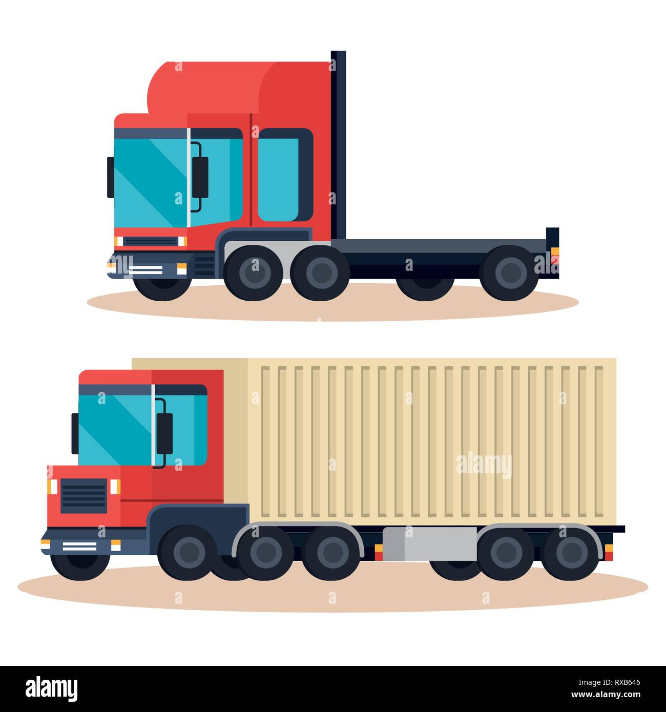 Trucks free Cut Out Stock Images & Pictures - Alamy