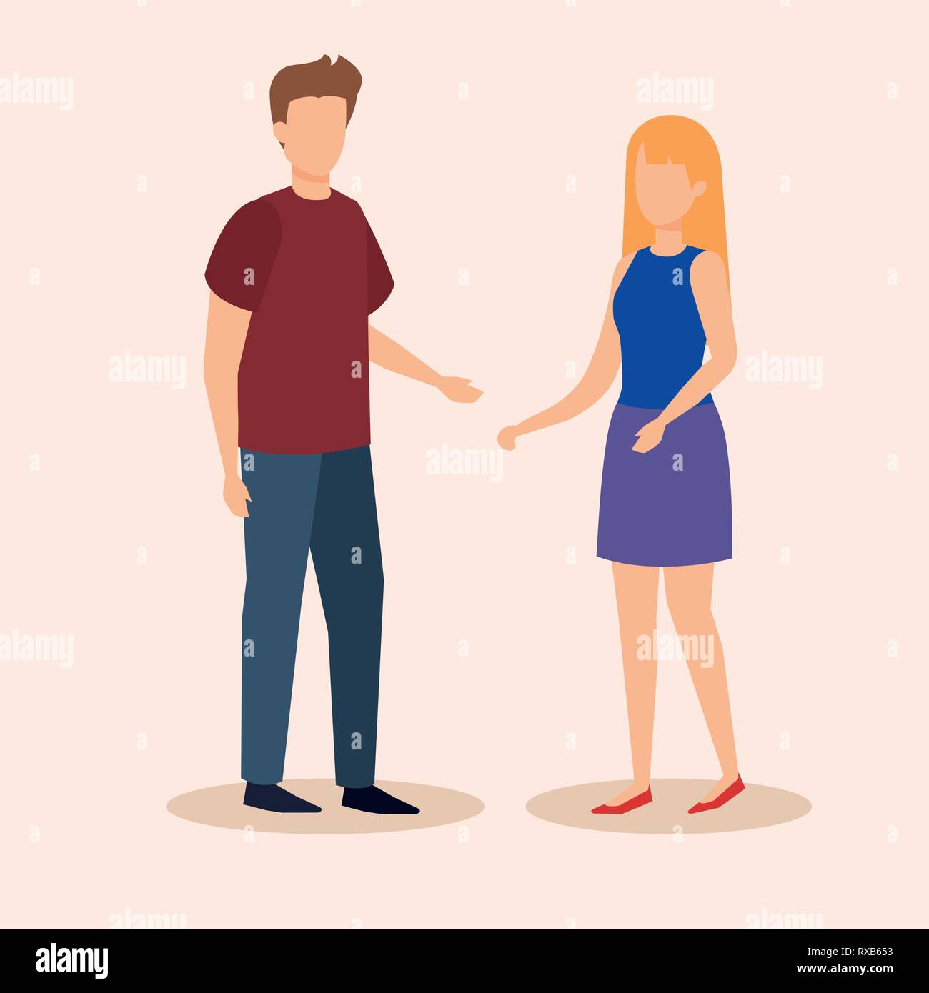 couple avatar characters icons Stock Vector Image & Art - Alamy