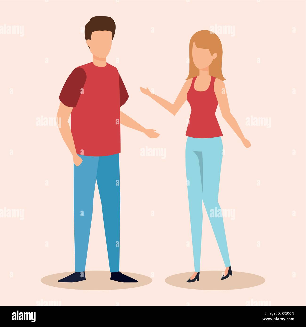 couple avatar characters icons Stock Vector Image & Art - Alamy