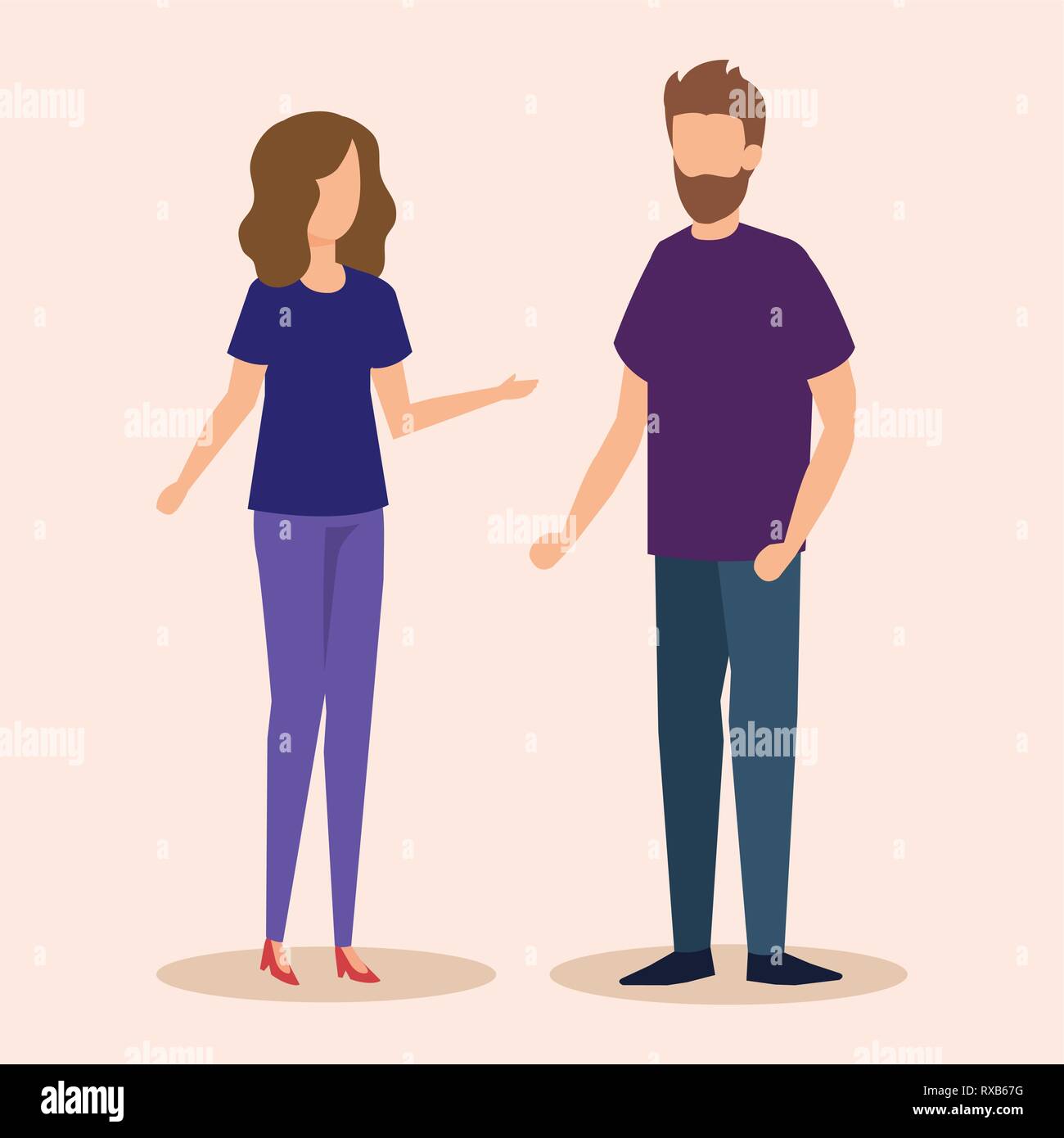 couple avatar characters icons Stock Vector Image & Art - Alamy