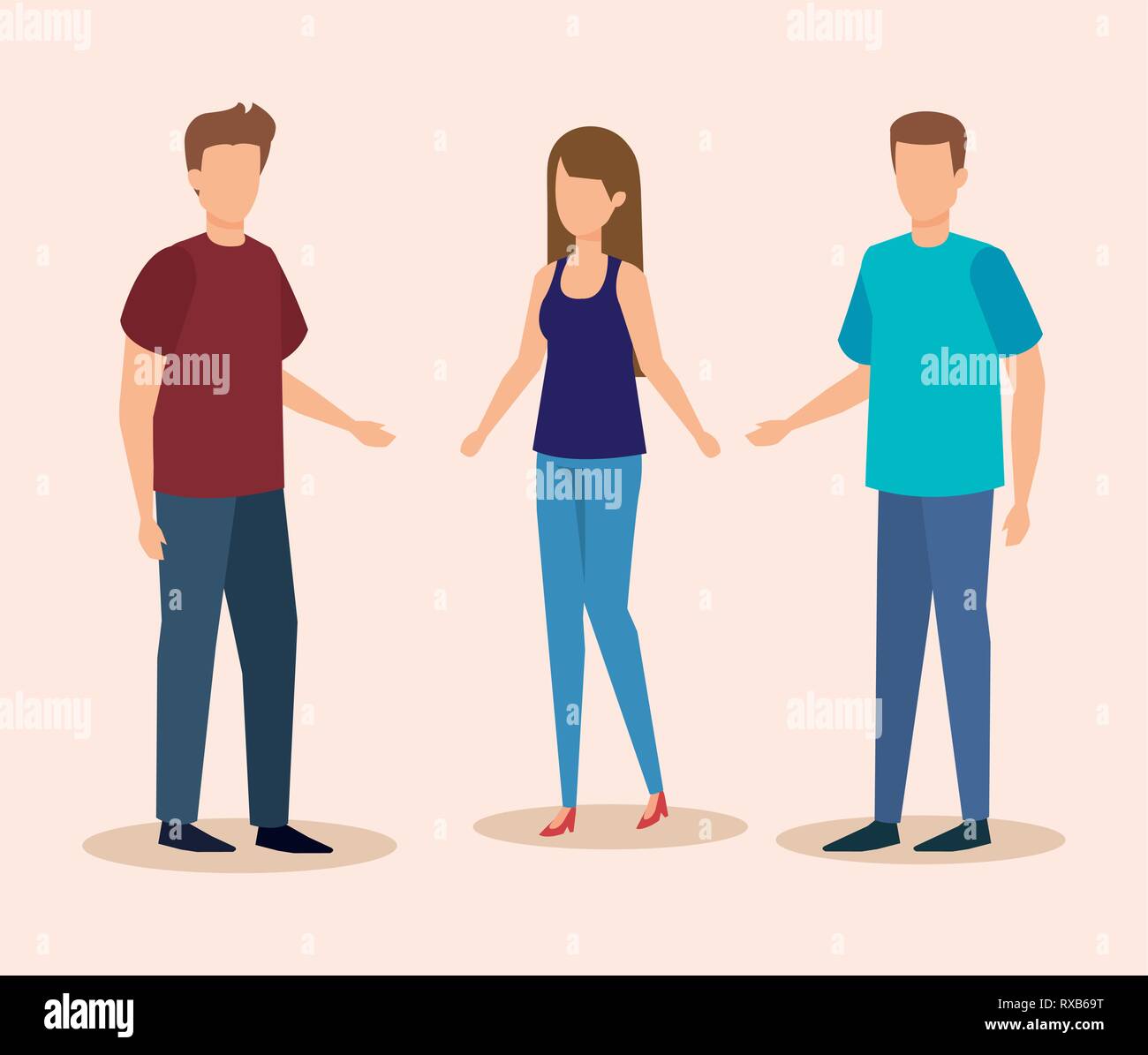 group of people characters Stock Vector Image & Art - Alamy