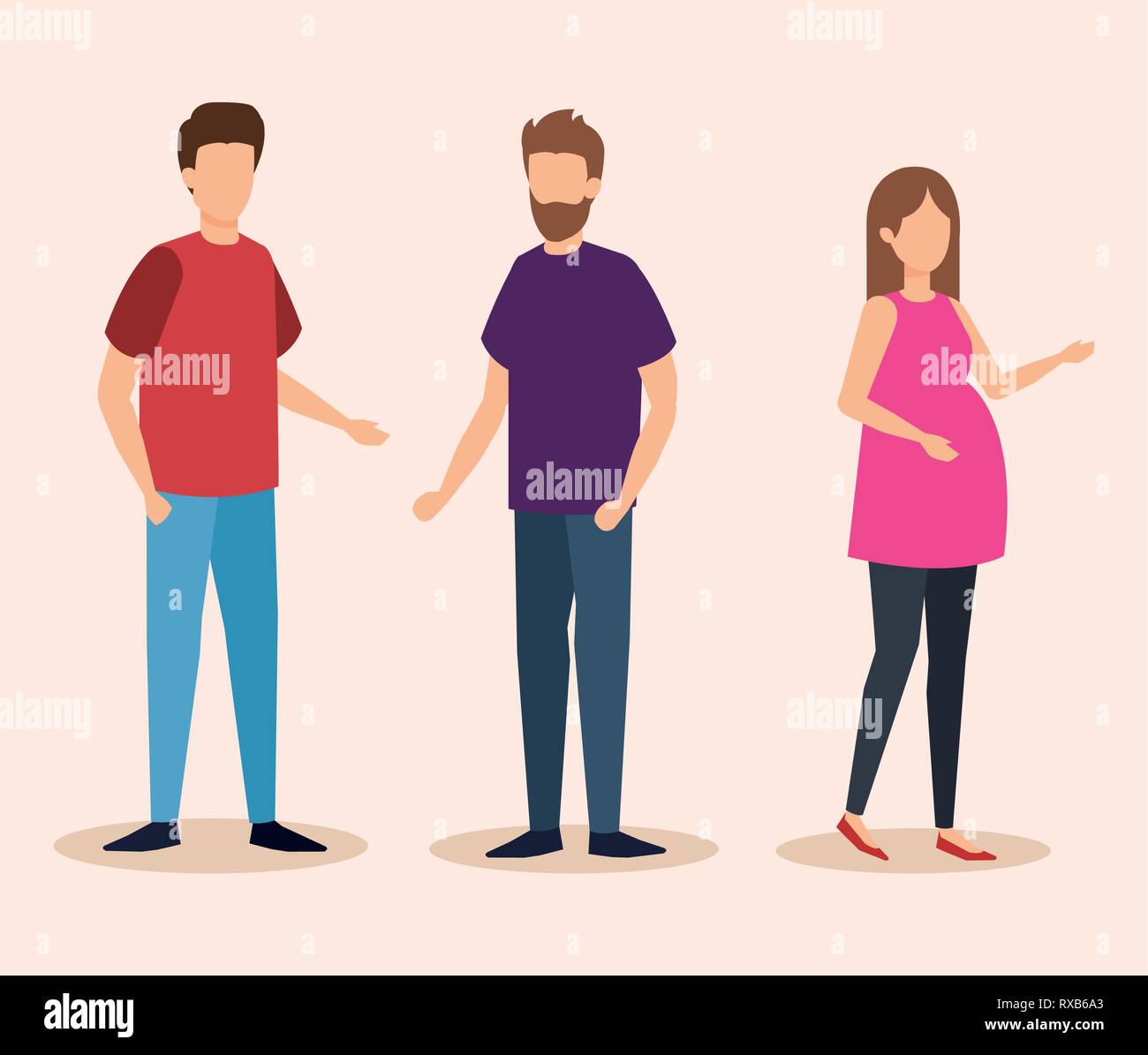 Pregnant friends Stock Vector Images - Alamy