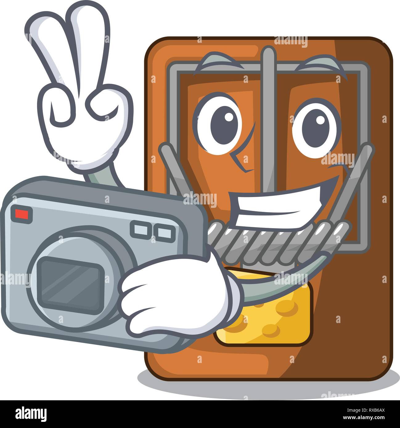 Photographer mousetrap isolated with in the cartoon Stock Vector Image ...