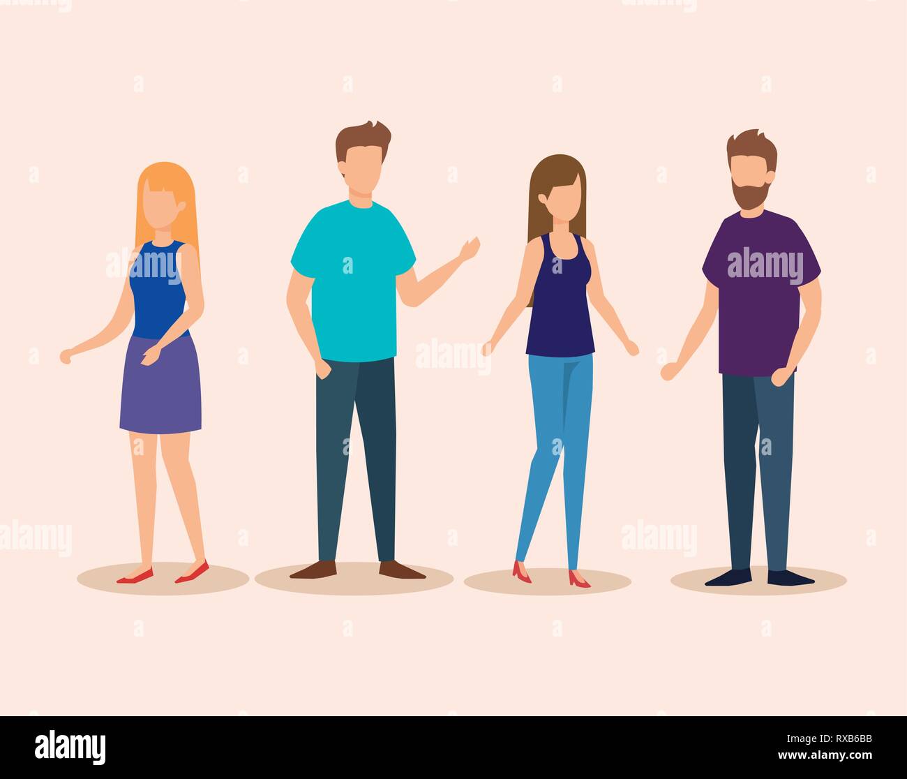 group of people characters Stock Vector Image & Art - Alamy