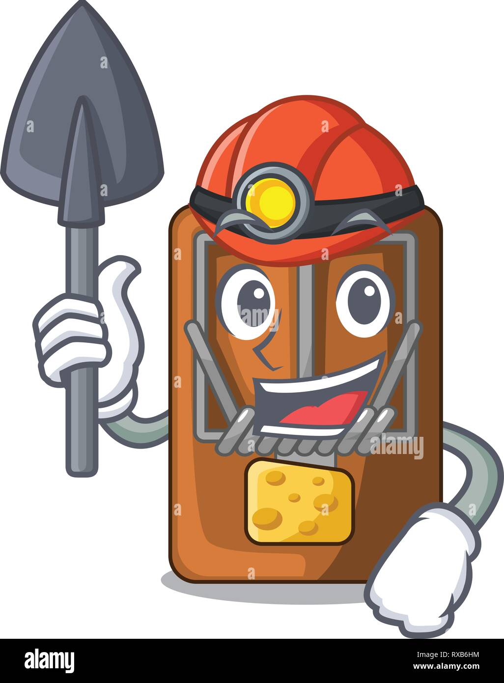 Miner mousetrap isolated with in the cartoon Stock Vector Image & Art ...