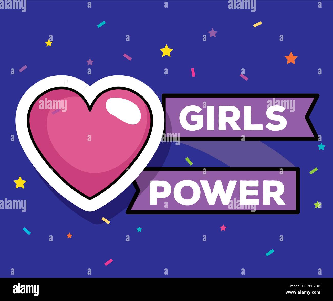 Cool girl power comic hi-res stock photography and images - Alamy