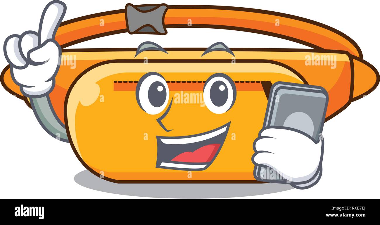 With phone waist bag placed in cartoon closet Stock Vector Image & Art ...