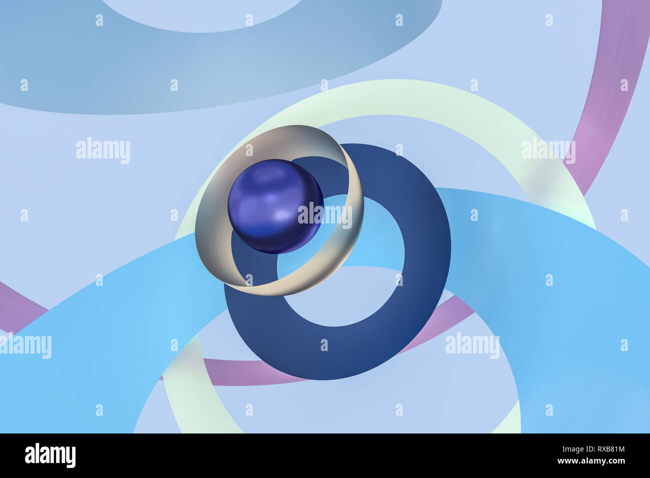 3d rendering, creative loop graphic Stock Photo - Alamy