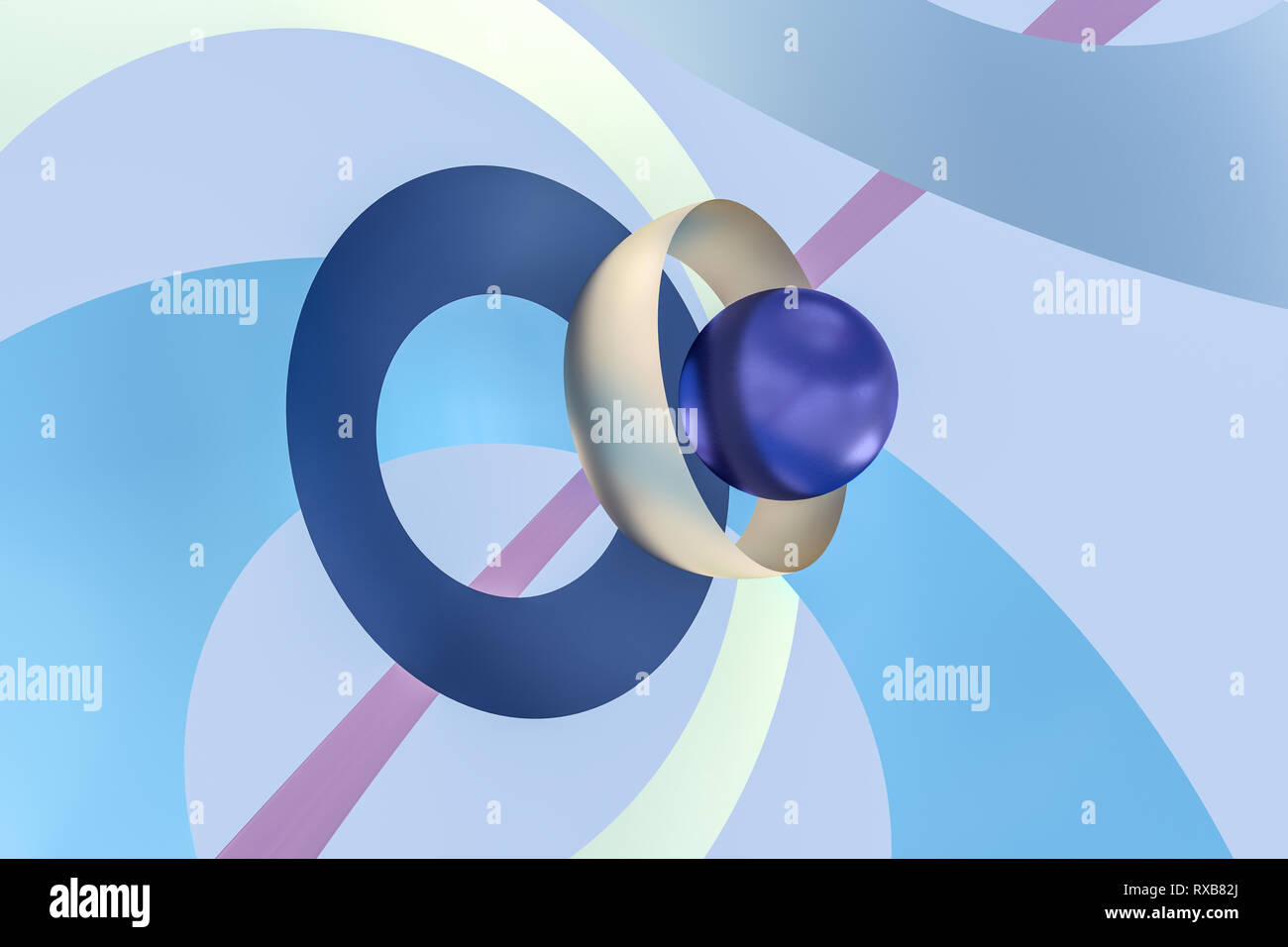 3d rendering, creative loop graphic Stock Photo - Alamy