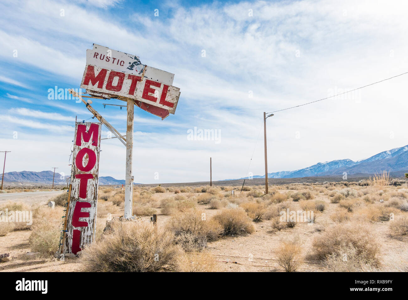 The Rustic Oasis Motel sign is an American roadside attraction along ...