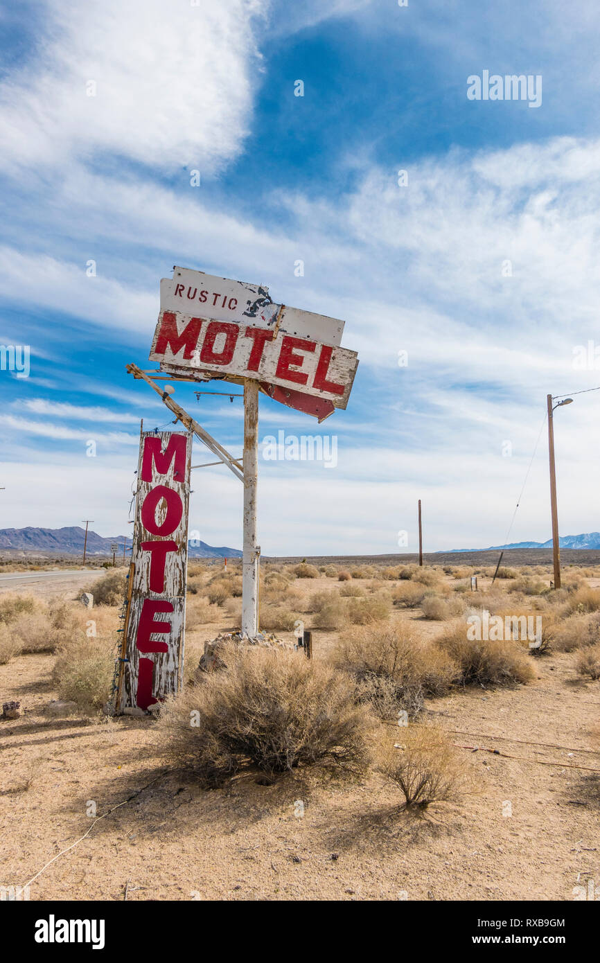 The Rustic Oasis Motel sign is an American roadside attraction along ...